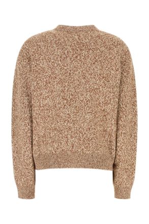 Versace Womens Two-Tone Wool Blend Cardigan Brownivory 1.outer Fabric:silk Maglieria Sweater