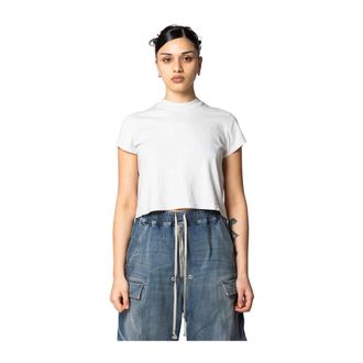 Rick Owens Femme, Tops, Blanc, Taille: 38 FR T-Shirt Cropped Small Level T