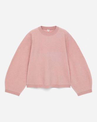 Arket Pullover Aus Wollwalk -Orange