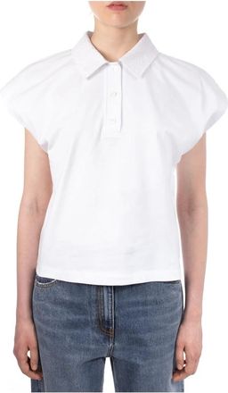 Msgm Msgm, Femme, Tops, Blanc, Taille: 40 FR Msgm T-shirts et Polos