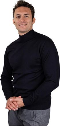Daniele Fiesoli Homme, Pulls, Bleu, Taille: 2XL Turtleneck