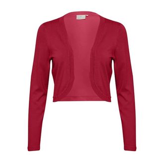 Kaffe Roter Bolero Elegante Strickjacke - - Knitwear - Damen - Rot - M