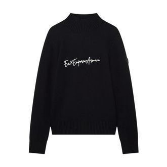 Emporio Armani Regular Fit Rollkragenpullover - - Knitwear - Damen - Schwarzk - L