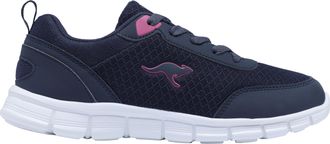 Kangaroos Sneaker KANGAROOS K-RF BETHY, Damen, Gr. 37, dk navy, daisy pink, Mesh, Synthetik, Schuhe Sneaker, Atmungsaktiv