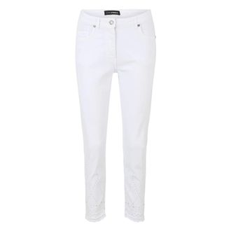 Doris Streich Damen, Jeans, Wei&szlig;, MGr&ouml;&szlig;e