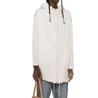 Herno Womens White Polyester Coat Clothing