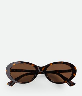 Bottega Veneta Lunettes De Soleil Ovales Classic - Bottega Veneta
