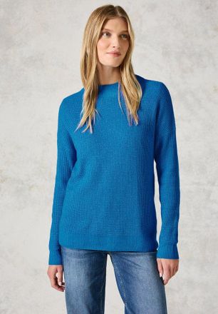 Cecil Strickpullover mit Materialmix