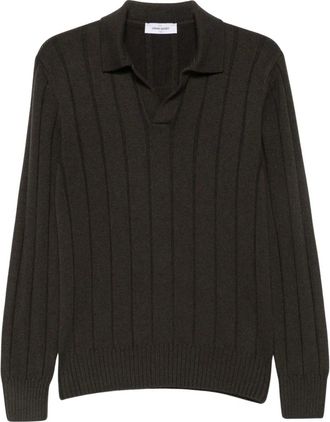 Gran Sasso Polo de Tennis 497C - Homme - Tops - Brun - Taille: M