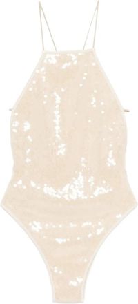 Os&eacute;ree Femme, Maillots de bain, Beige, Taille: 40 FR Marylin Neckless Maillot