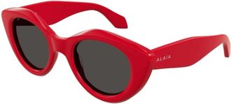 Alaia unisex, Accessoires, Rouge, Taille: 50 MM Lunettes de soleil oeil-de-chat rondes