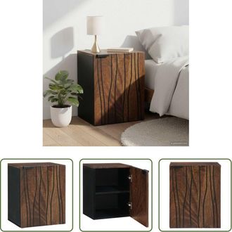 vidaXL Badezimmer Schrank - Waschbeckenschrank Walnuss 38 x 33,5 x 48 cm Holzwerkstoff