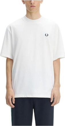 Fred Perry Homme, Tops, Blanc, Taille: XL T-Chemises