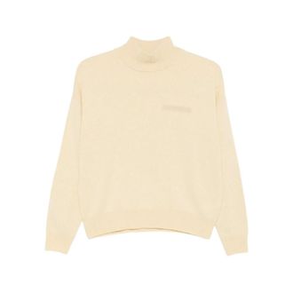 PESERICO Beiger Bestickter High-Neck Top - - Knitwear - Damen - Beige - M