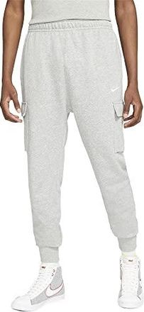 Nike Nike Homme M Nsw Club Ft Cargo Pants, Dk Grey Heather/Matte Silver/White, XL EU