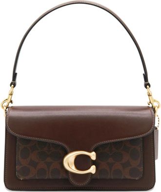 Coach sac porté épaule Tabby à motif monogrammé - Marron