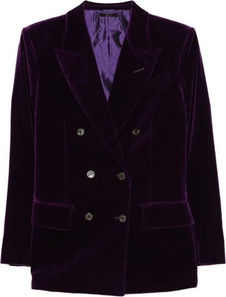 Tom Ford Doppelreihiger Blazer - Violett