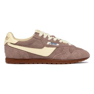 Autry Basket Windspin Low Bicolore Su&egrave;de et Cuir Autry