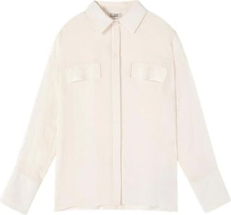 Oltre Femme, Blouses et Chemises, Blanc, Taille: 36 FR Chemise en viscose