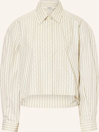 Sandro Sandro Hemdbluse Mit Schmucksteinen weiss