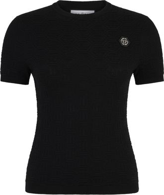 Philipp Plein Knitted T-Shirt Sexy Pure Fit Monogram Monogram