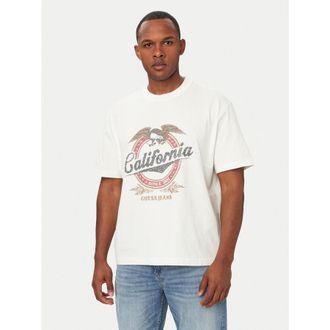 Guess T-Shirt M6YI14 K3945 Creme Regular Fit