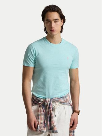 Polo Ralph Lauren T-Shirt 710671438506 T&uuml;rkisfarben Custom Slim Fit