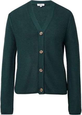 s.Oliver Cardigan Strickjacke Strickjacke in Ripp-Optik mit Knopfleiste
