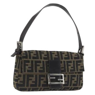 Fendi Pre-owned Sac bandouli&egrave;re en toile Zucca - Femme - Pre-owned - Brun - Taille: ONE Size