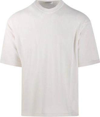 Roberto Collina Homme, Tops, Blanc, Taille: S Boxy Cotton T-Shirt