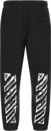 Off-white Mens Black Cotton Joggers (workout Pants)
