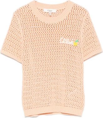 Chlo&eacute; Pull en tricot de coton Chlo&egrave;