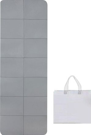 Generico Faltbare Yogamatte für Reisen, Fitnessmatte für Fitnessstudio, 6 mm dick, leicht, faltbar, mit Aufbewahrungstasche, für Reisen, Zuhause, Outdoor, Stud