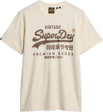 Superdry Herren L&auml;ssiges Workwear T-Shirt mit Vintage-Logo Riffwei&szlig; XXL