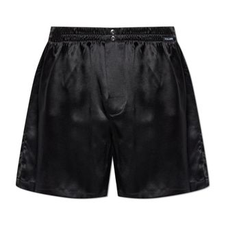 Dolce & Gabbana Homme, Sous-v&ecirc;tements, Noir, Taille: XL Shorts de lingerie en soie