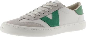 Victoria Basket Basse Unisexe Olmo Effet Cuir Barefoot & Pièces Colorées & en Croûte De Cuir en Contraste 1186100 pour Adulte Verde 38