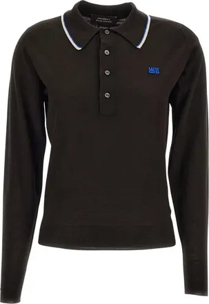 Wales Bonner Wales Bonner, Femme, Pulls, Brun, Taille: 36 FR Henry Polo