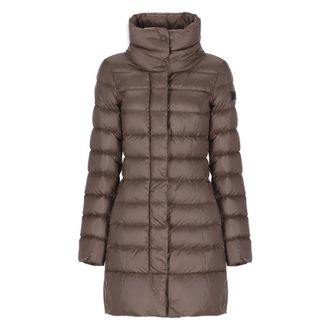 Peuterey Gesteppte lange Daunenjacke - - Coats - Damen - Braun - L