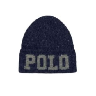 Polo Ralph Lauren Bonnet en laine m&eacute;rinos Intarsia - Homme - Accessoires - Bleu - Taille: ONE Size