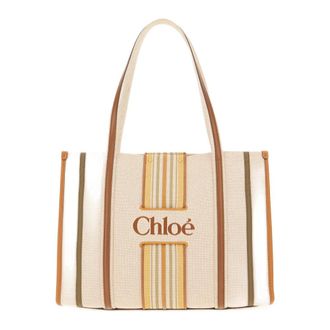 Chlo&eacute; Woody Loop Tote - - Bags - Damen - Beige - ONE SIZE