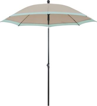 Siena Garden City Push Mittelstockschirm &Oslash;180 cm beige/nilgr&uuml;n