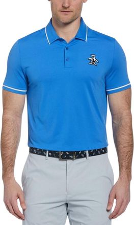 Original Penguin Poloshirt f&uuml;r Herren, Emblem, Regul&auml;r (Nebelblau)