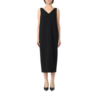 Theory Femme, Robes, Noir, Taille: 32 FR Élégante Robe Noire Sans Manches