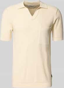 Replay Slim Fit Poloshirt in Strick-Optik