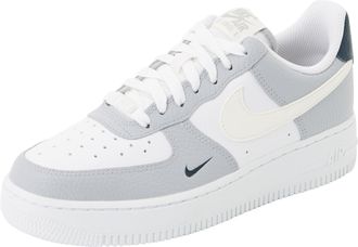Nike Damen Air Force 1 07 Sneaker, Wolf Grey Sail White Armory Navy, 36.5 EU