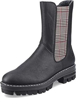 Rieker Bottines pour femme 76190, Noir, 36 EU