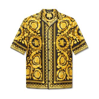 Versace Seidenhemd - - Shirts - Herren - Gelb - S