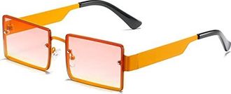 Generic Lunettes de soleil en métal à monture carrée pour hommes et femmes pare-soleil de vacances en plein air (couleur : H, taille : moyen) 2026