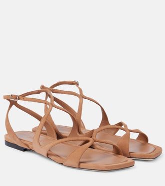 Jimmy Choo London Sandalen Ayla aus Veloursleder