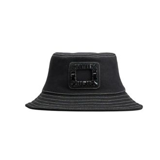Roger Vivier unisex, Accessoires, Noir, Taille: M Viv Skate Bucket Hat